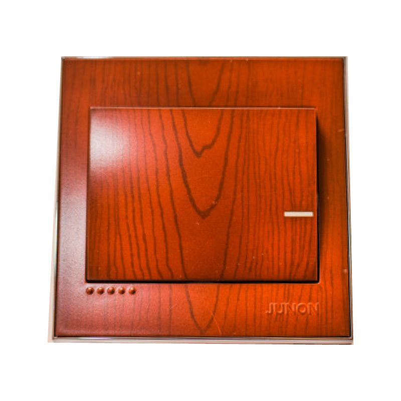 Junon Wooden Cherry 1 Gang Intermediate Switch - We Light Your World
